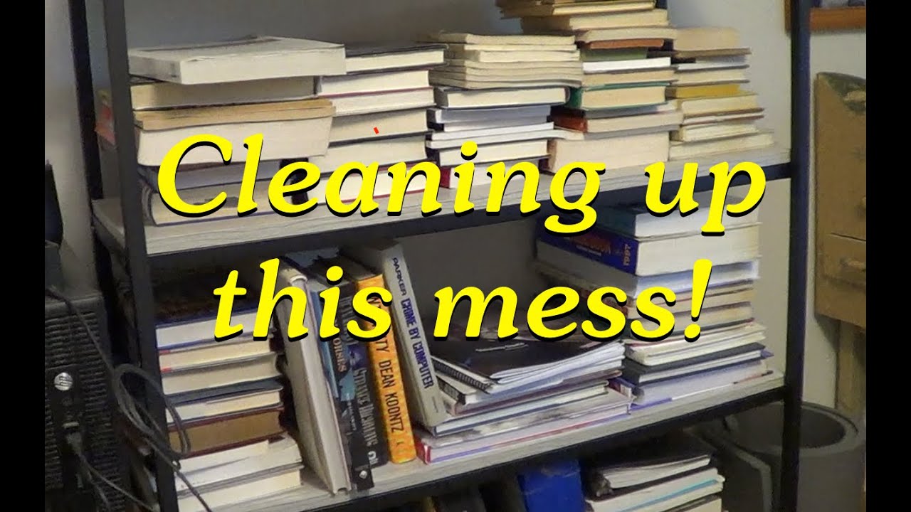Cleaning up a stack of books with a welder - YouTube