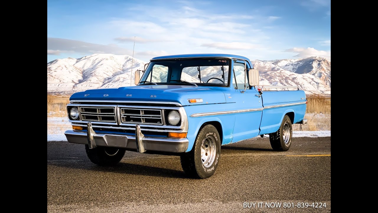 1972 FORD F100 EXPLORER, ONE OWNER, ORIGINAL, STRONG 360 V8, UNRESTORED ...