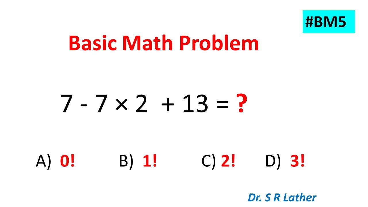 Basic Math for competition II #BM5 II - YouTube