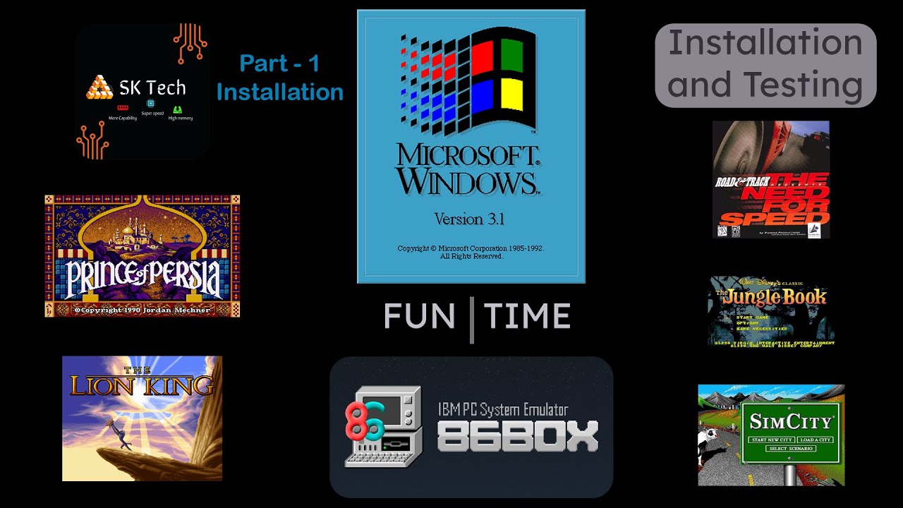 Windows 3.1 on 86Box Installation | Part - 1 | - YouTube