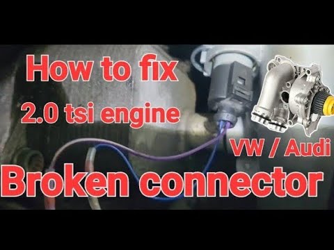 How to fix broken wire connectors for Volkswagen & Audi - YouTube