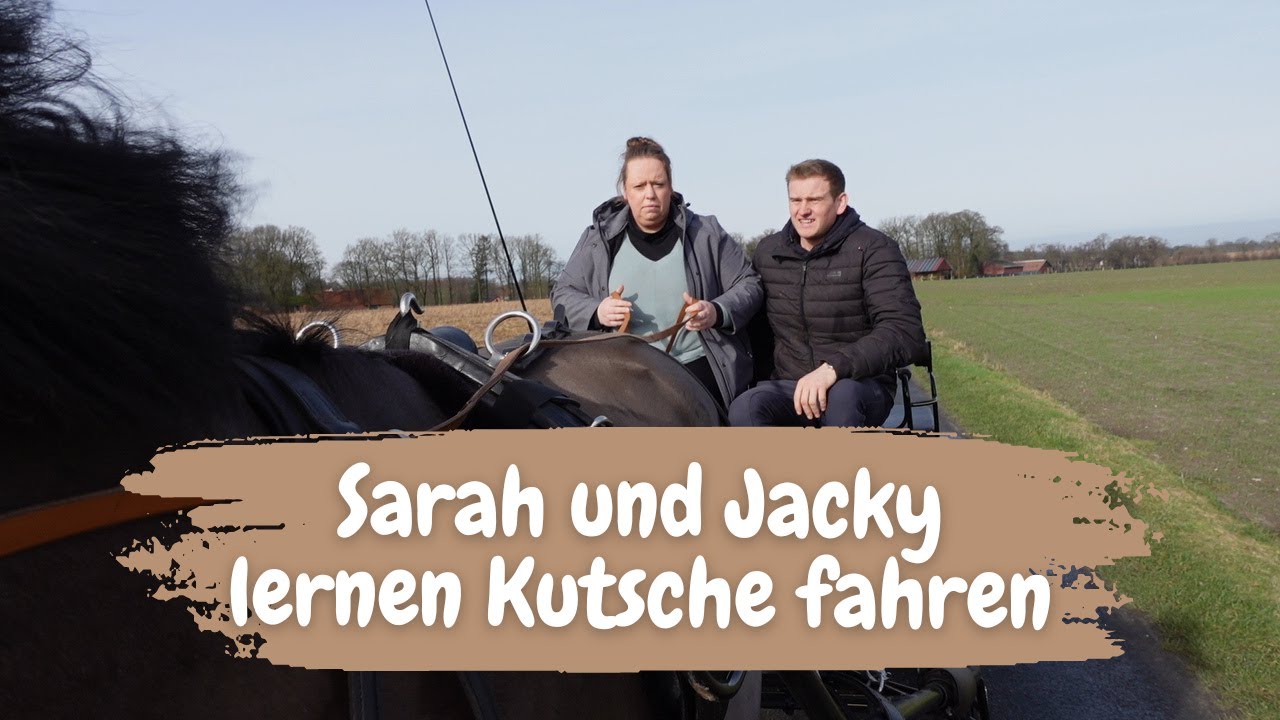 Sarah und Jacky lernen Kutsche fahren - YouTube