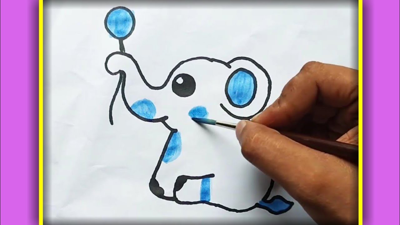 Baby Drawing Painting and coloring for kids and toddlers how to Baby ...