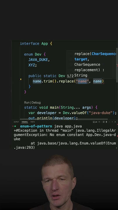 The Enum Based Of Pattern Java Shorts Coding Airhacks Youtube