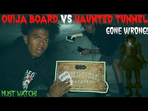 OUIJA BOARD CHALLENGE IN HAUNTED TUNNEL!!!😱(GONE WRONG!)