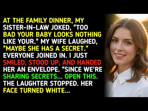 Beim Familienessen scherzte meine Schwägerin: „Schade, dass dein Baby deiner Frau überhaupt nicht...