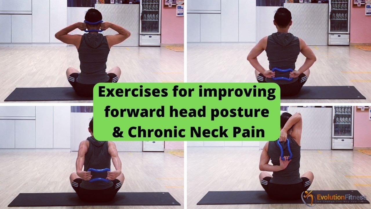 Exercises for improving forward head posture & Chronic Neck Pain - YouTube