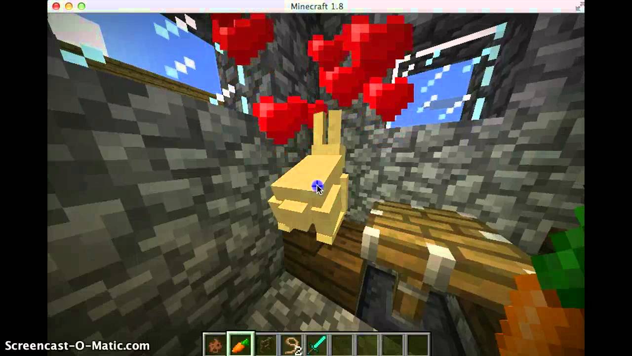 How to Breed Bunnies in Minecraft - YouTube