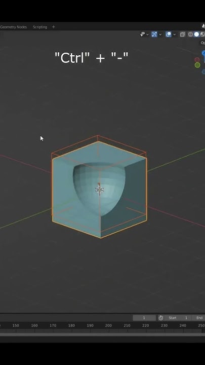 How to quickly cut an object in Blender #3dmodeling #blender #3d # ...