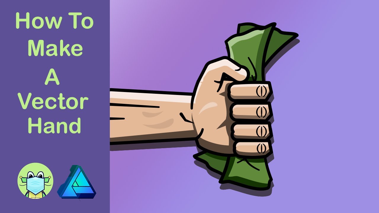 HOW TO DRAW A HAND | SIMPLE VECTOR ILLUSTRATION (AFFINITY DESIGNER ...