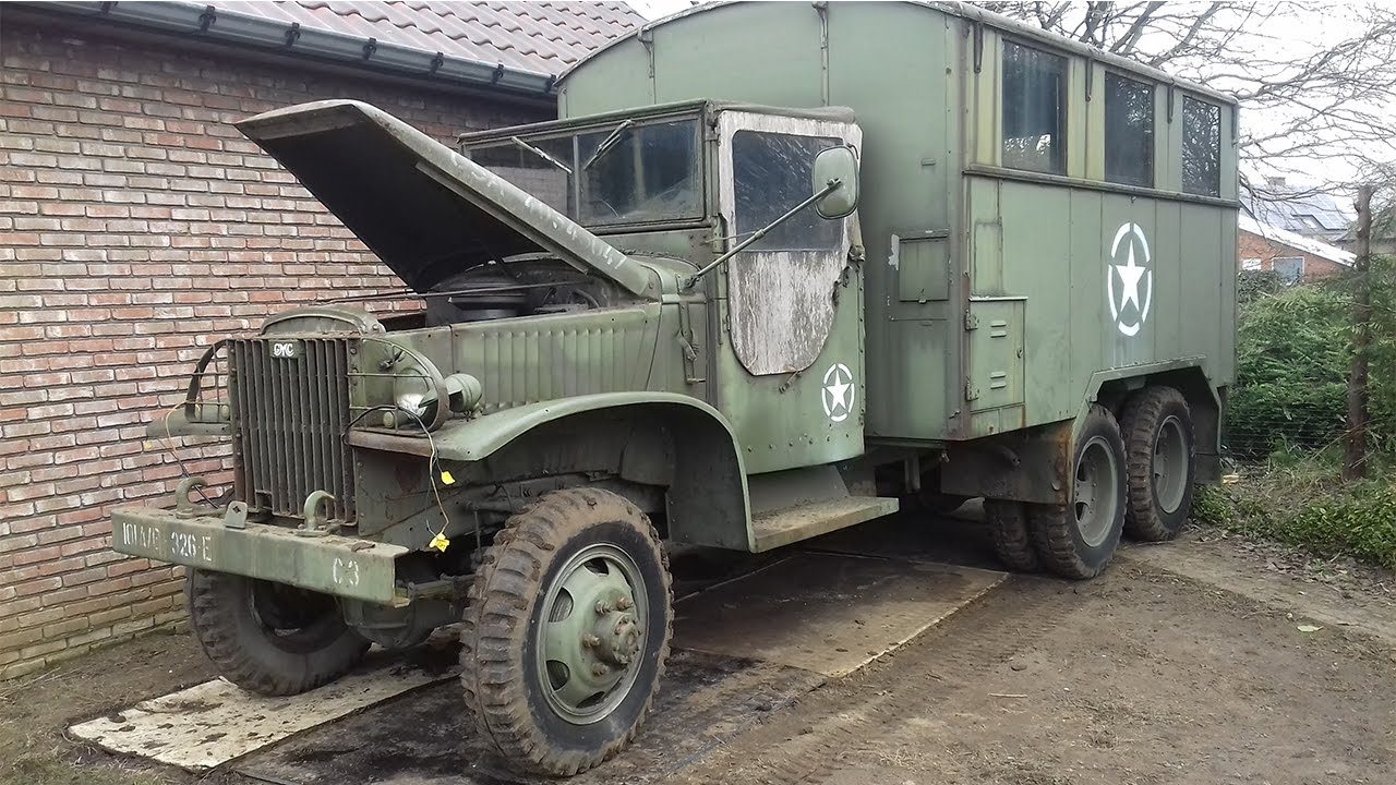 gmc cckw 353 workshop first start and drive - YouTube