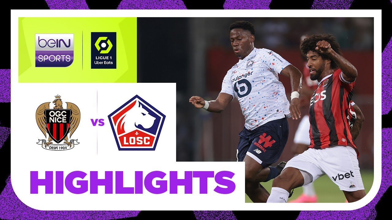 Nice v Lille | Ligue 1 23/24 | Match Highlights - YouTube