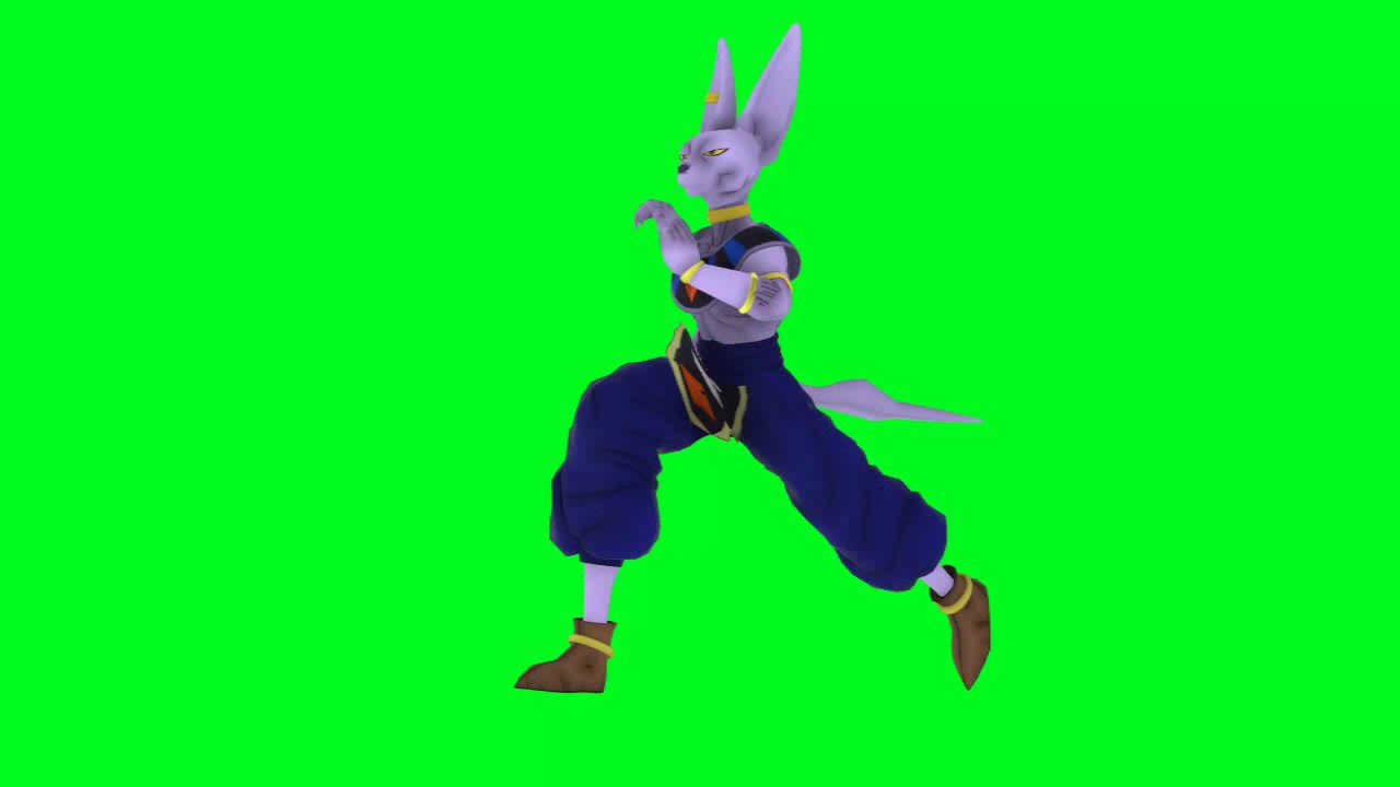Beerus dragon ball xenoverse run animated right chroma - YouTube