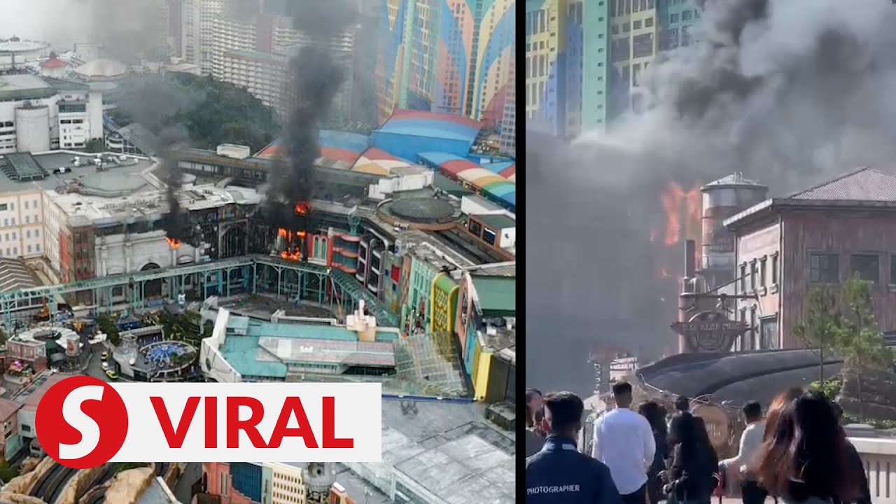 Fire breaks out in building in Genting Highlands - YouTube