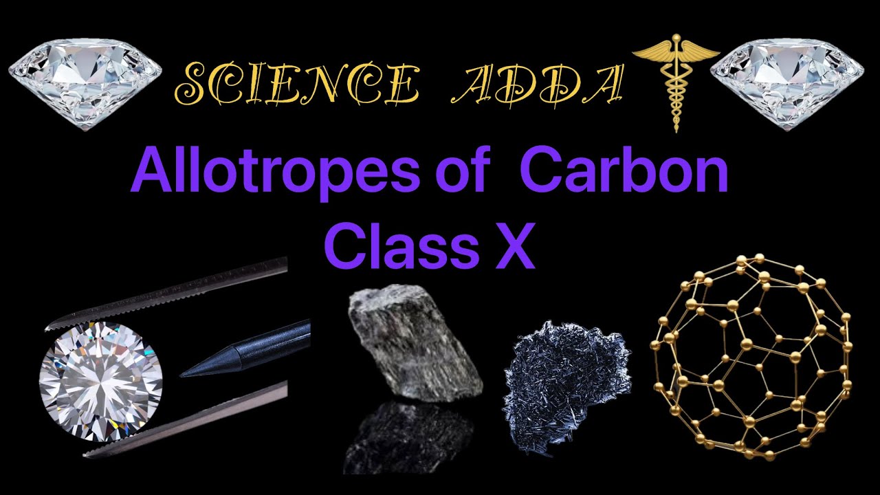 4 Allotropes Of Carbon #carbonanditscompoundsclass10 #viral #pseb #cbseclass10science #chemistry ...