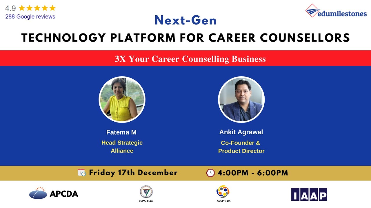 Next-Gen Technology Platform for Career Counsellors | Webinar - YouTube