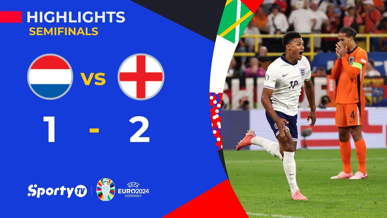 UEFA EURO 2024 Semifinals - Netherlands vs England 1-2 Extended ...