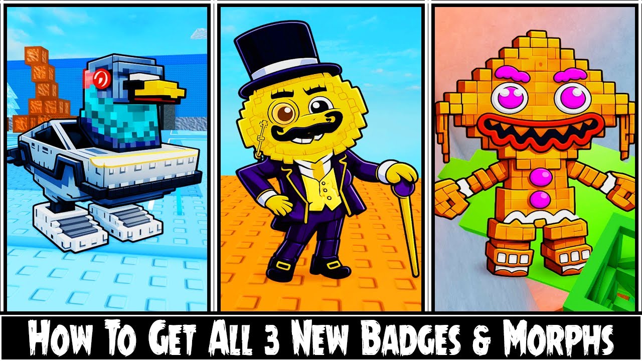 How To Get 3 New Badges & Morphs in FIND The New BRAINROTS [New Update ...
