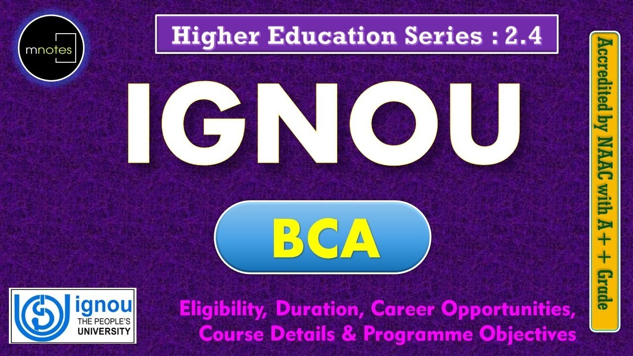 IGNOU | BCA |IGNOU in Malayalam| IGNOU BCA - YouTube
