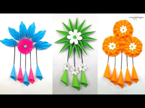 3 Beautiful Paper Wall Hanging | Paper Craft For Home Decoration | Easy ...