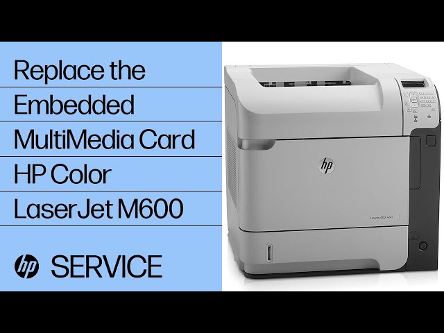 HP LaserJet Enterprise M604, M605, M606 - Removal and replacement ...