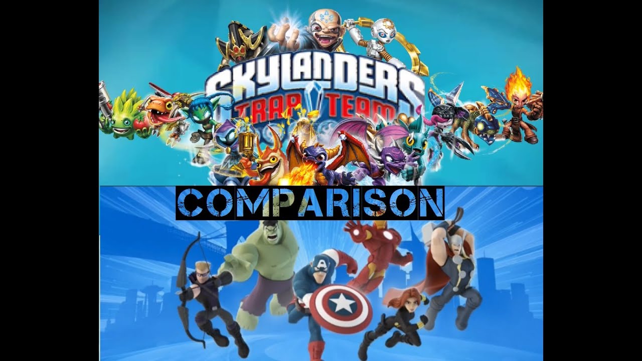 Skylanders Trap Team vs. Marvel Disney Infinity 2.0 - Comparison ...