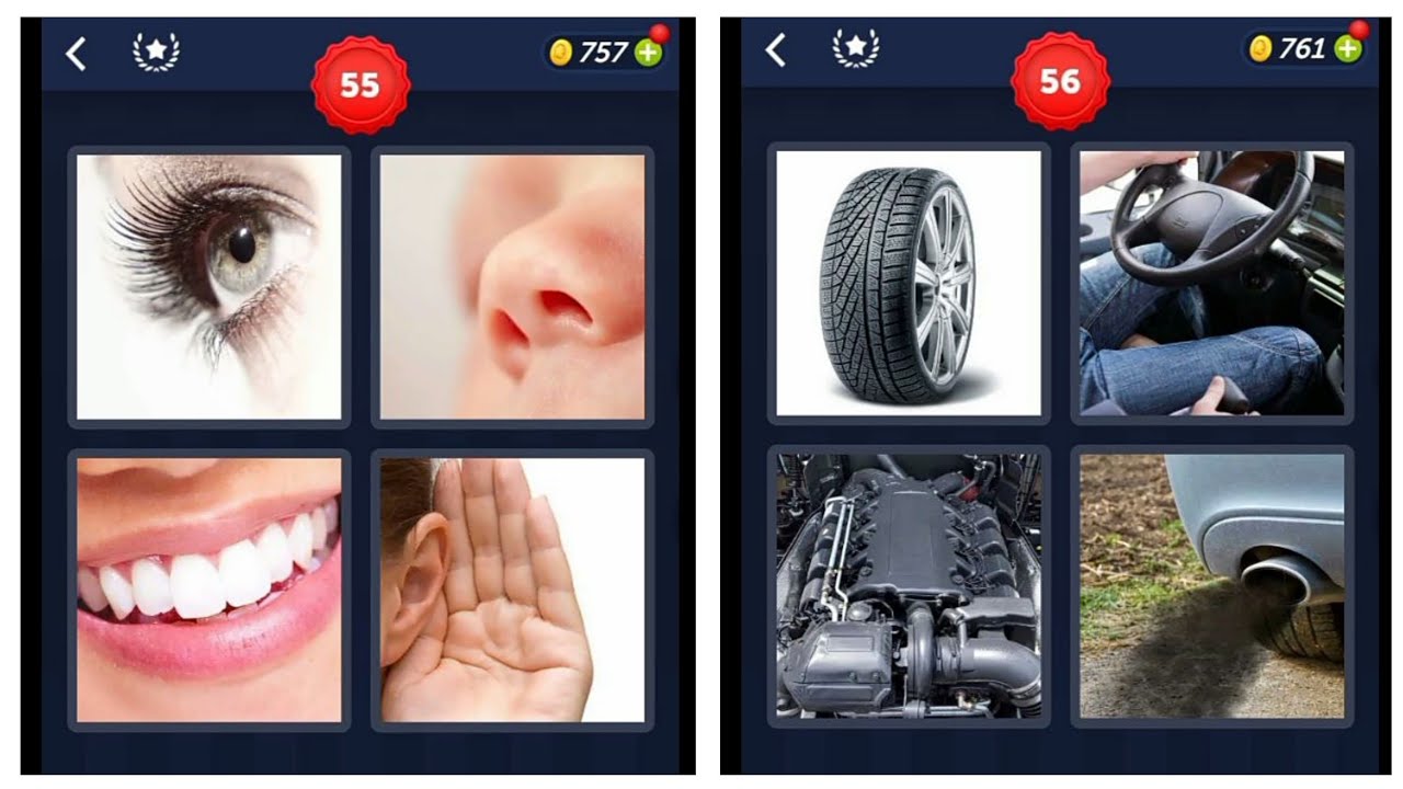 4 Fotos 1 Palabra - 55,56 Nivel Respuestas - YouTube