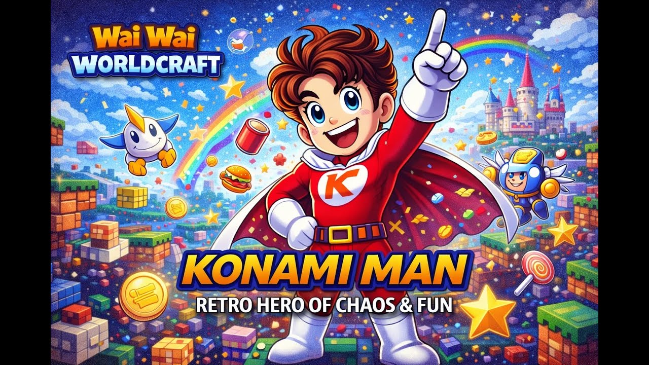 Could 💯Konami Man Return in Wai Wai World Craft?🌎 #waiwaiworldcraft # ...