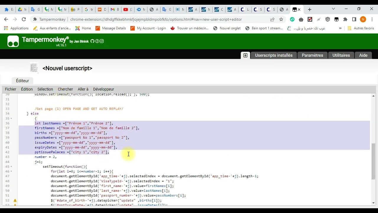 سكريبت Bls اسبانيا مواعيد عائلية script rdv familiale - YouTube