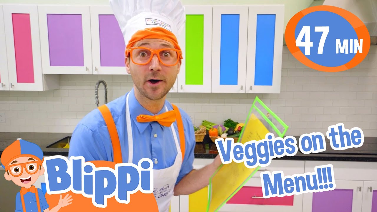 Chef Blippi Teaches You How To Make Yummy Vegatables | Blippi ...