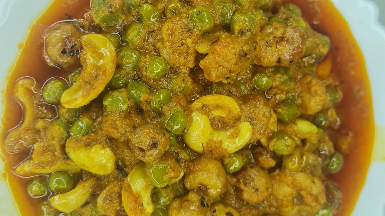 makhana se sabji banaiye || kaju makhana Sabji recipe || kaju matar ...