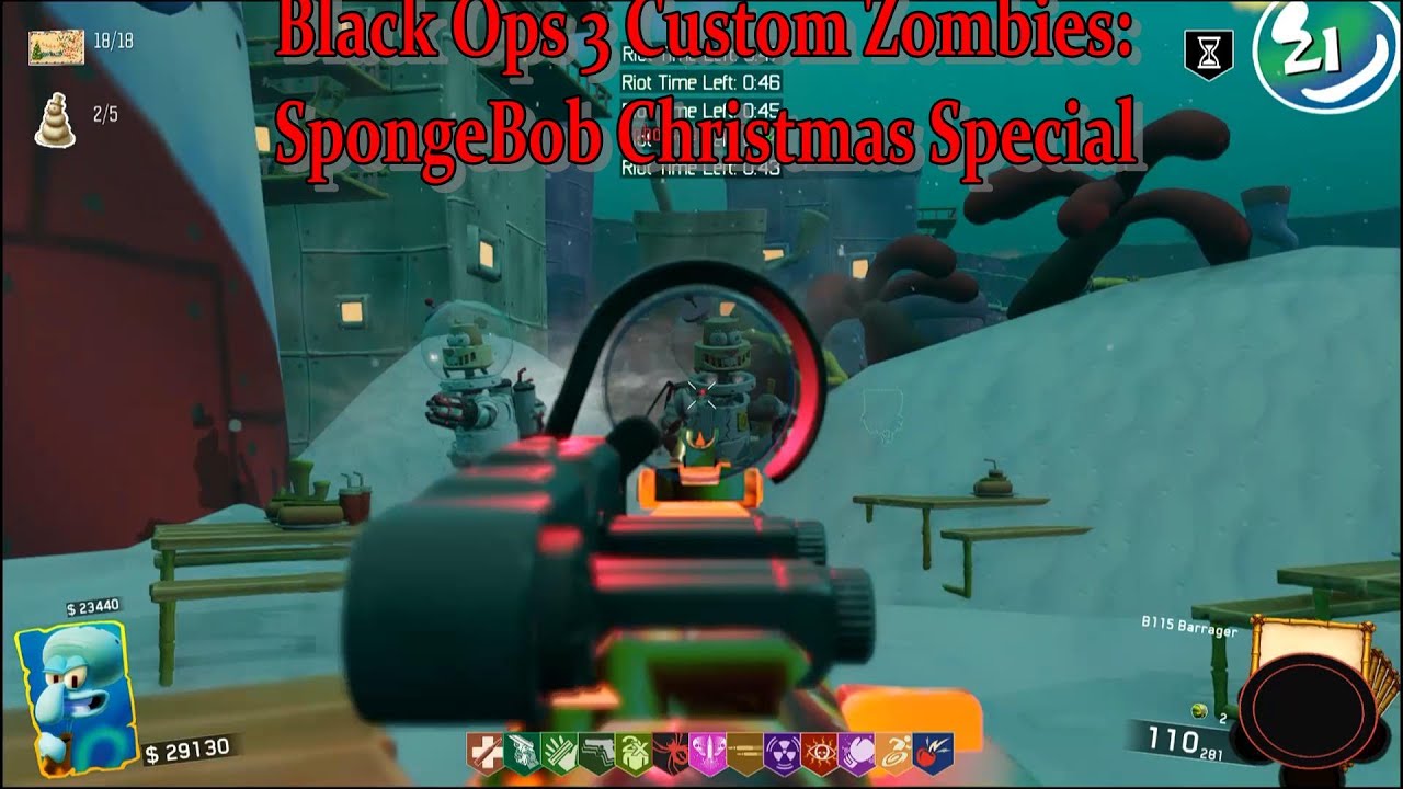 Black Ops 3 Custom Zombies: SpongeBob Christmas Special - YouTube