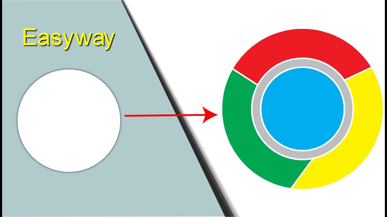 How To Make Google Chrome Logo in Adobe Illustrator #Pahadiguru - YouTube