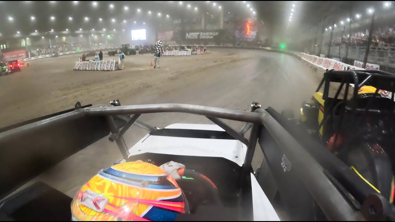 Kyle Larson on-board footage, 14th to 2nd during 2025 Tulsa Shootout ...
