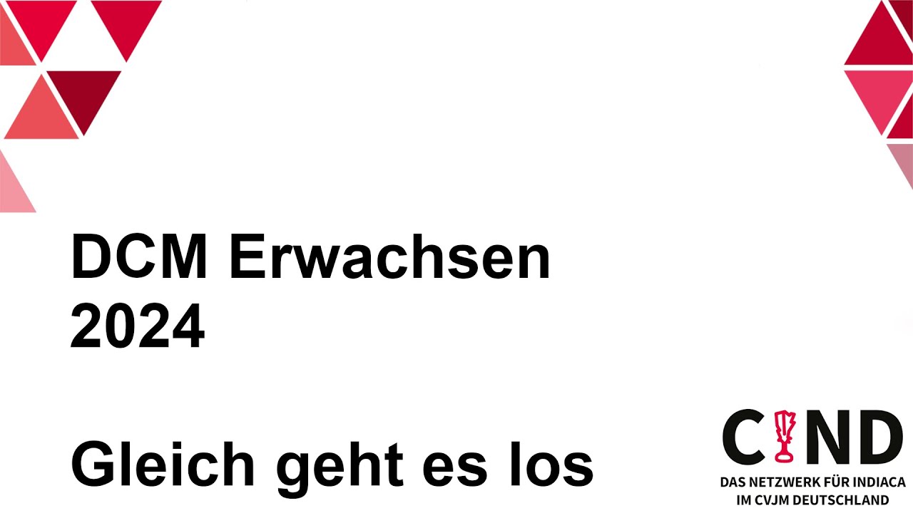 DCM 2024 Erwachsenen Aufzeichnung Halle 2 Sonntag - YouTube