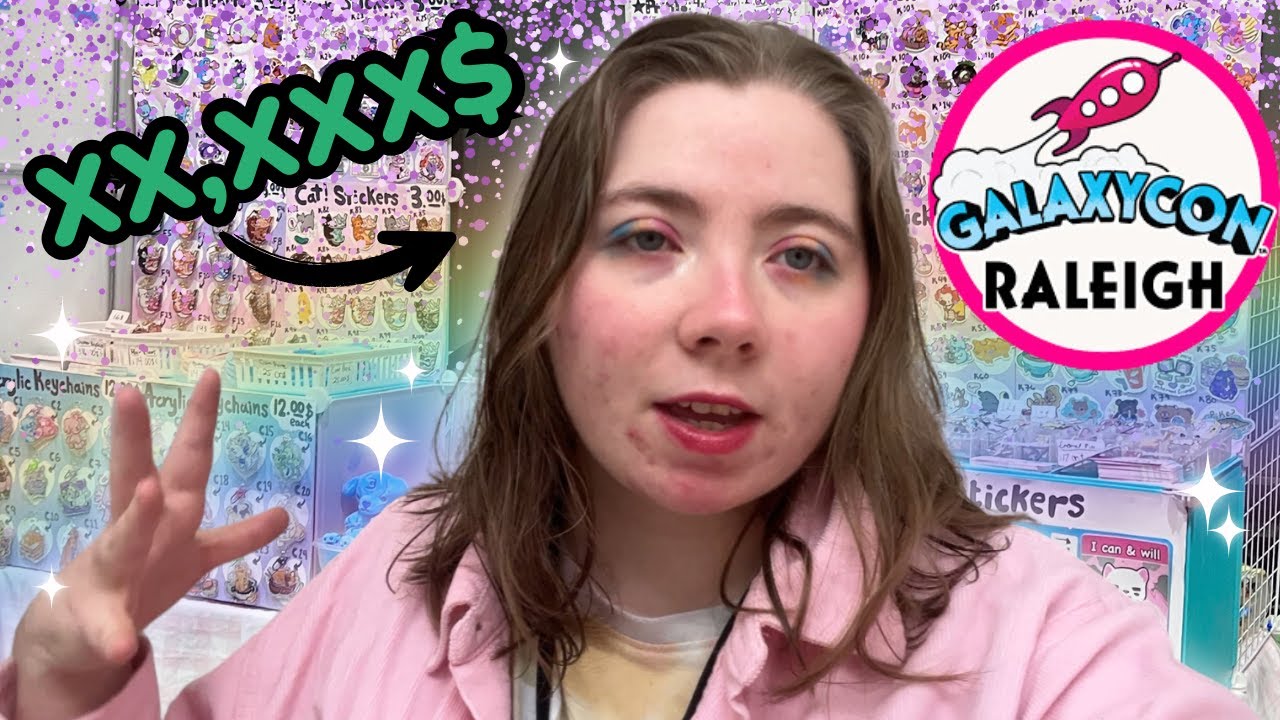 Tabling at my BIGGEST EVENT EVER || Galaxycon Raleigh Con Vlog - YouTube