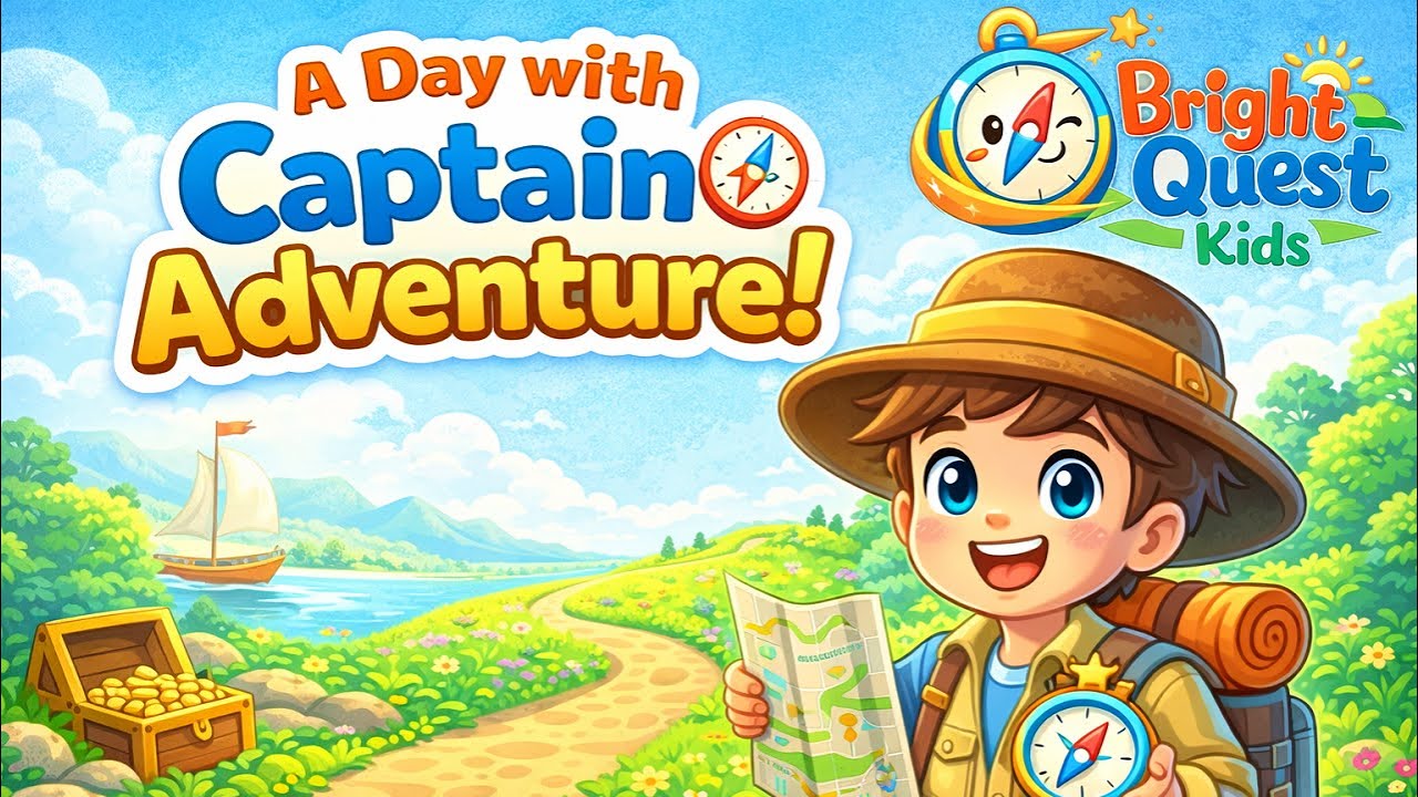 A Day with Captain Adventure 🧭 | Fun Adventure Story for Kids | Bright ...