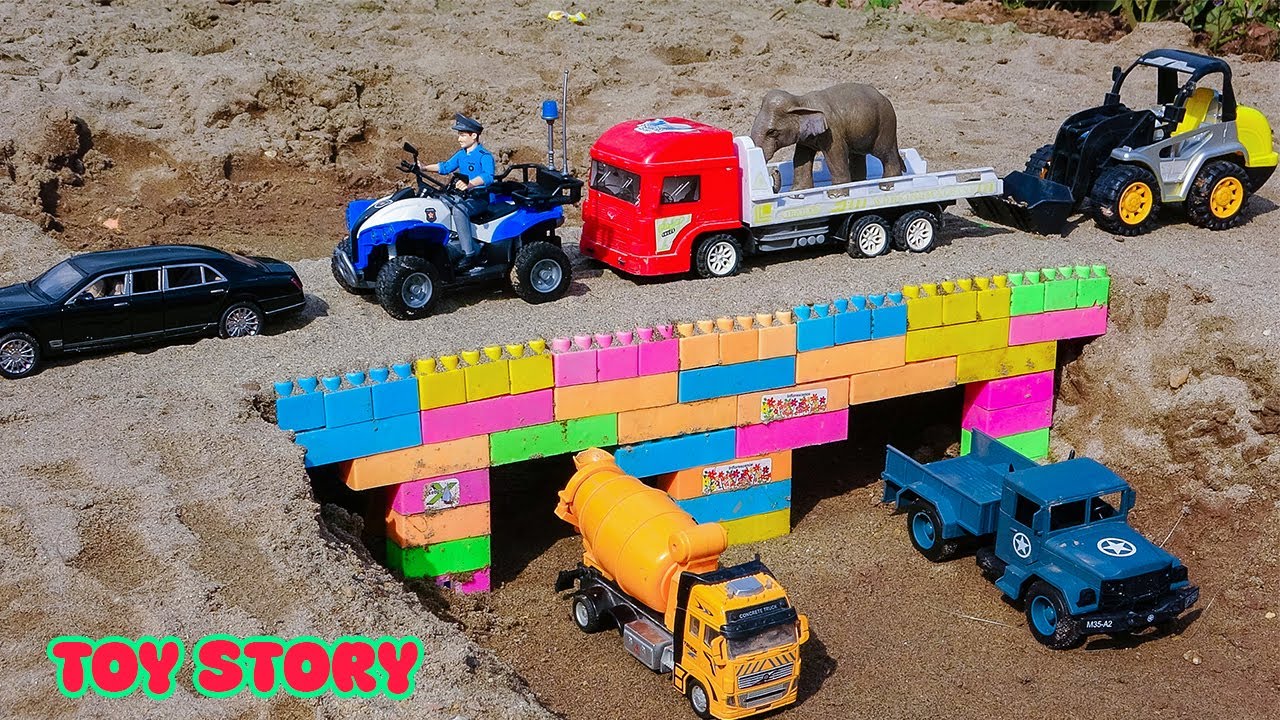 Maybach, Cần Cẩu, Xe Cảnh Sát, Xây Cầu Bằng Lego | Tổng hợp Video Đồ ...