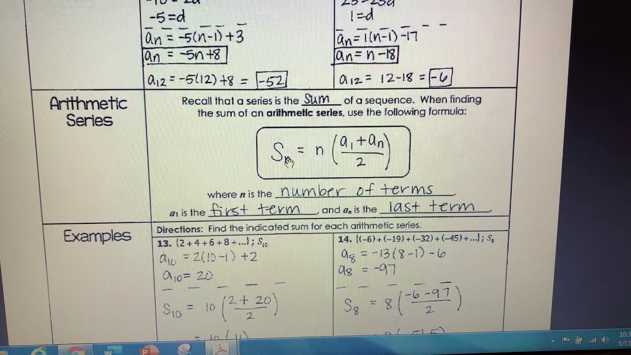 10.2 Arithmetic Sequence - YouTube