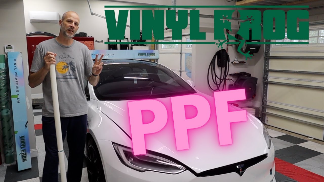 DIY PPF Vinyl Frog - Hood Tesla Plaid - YouTube