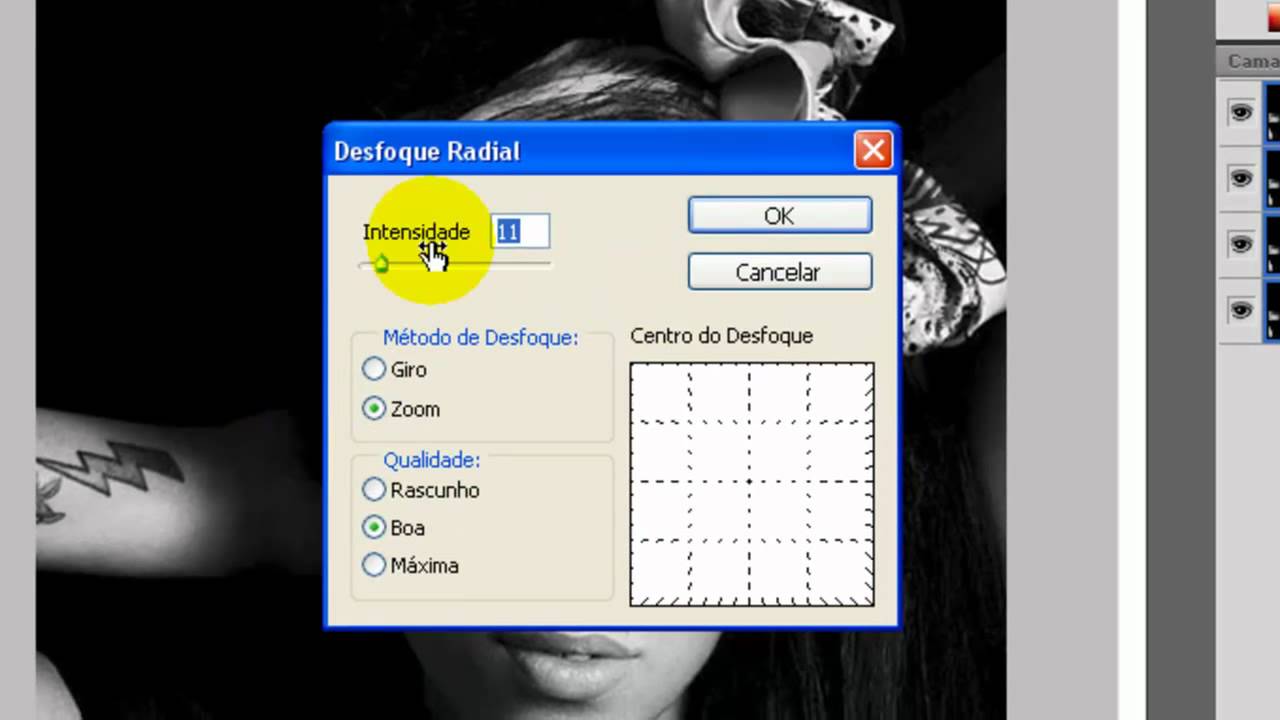 Efeito desfoque no Photoshop (PEDIDO) HD - YouTube