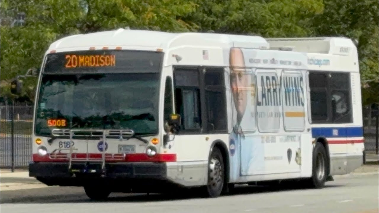 CTA 2015 Nova LFS Bus 8182 On Rt 20 Madison - YouTube