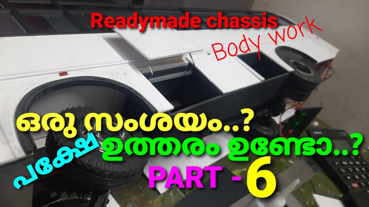 Miniature model making - Readymade chassis body work. PART. 6 - YouTube