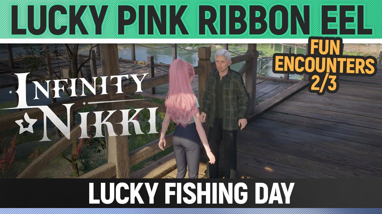 Infinity Nikki - Lucky Pink Ribbon Eel - Lucky Fishing Day - YouTube