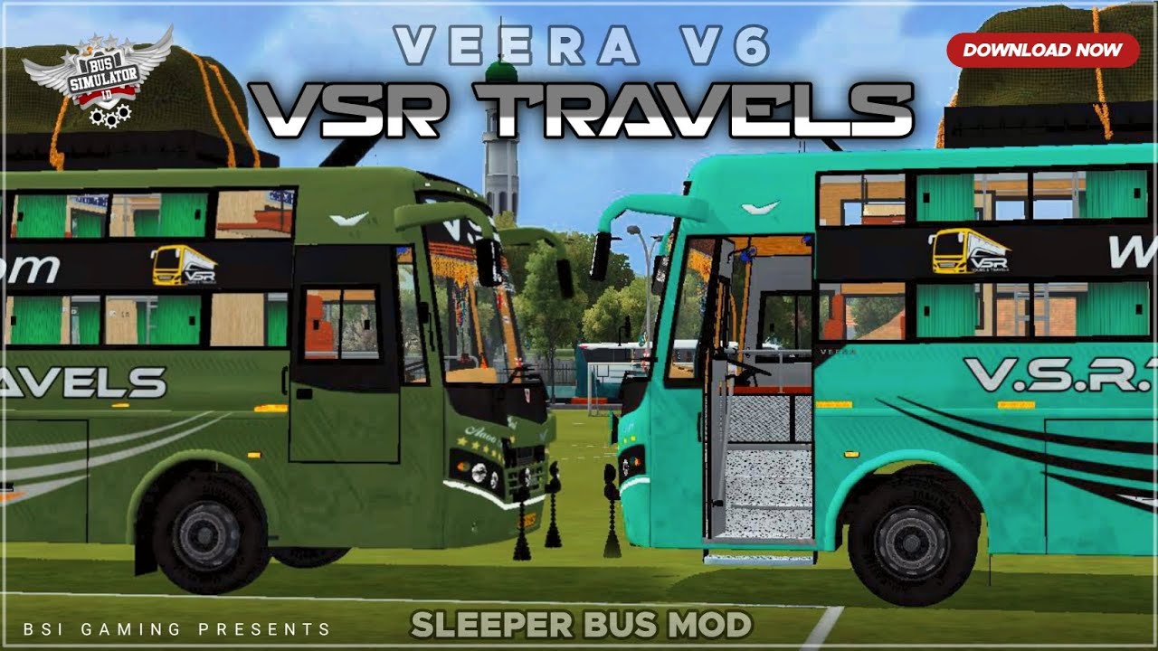 VSR TRAVELS (2 in 1Pack) Livery for updated Veera V6 Sleeper bus mod ...