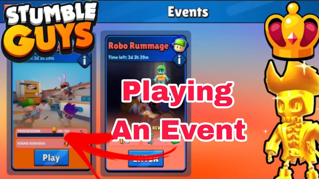 Playing Stumble Guys Event | STUMBLE GUYS | NERF GUN EVENT FIRST TIME ...