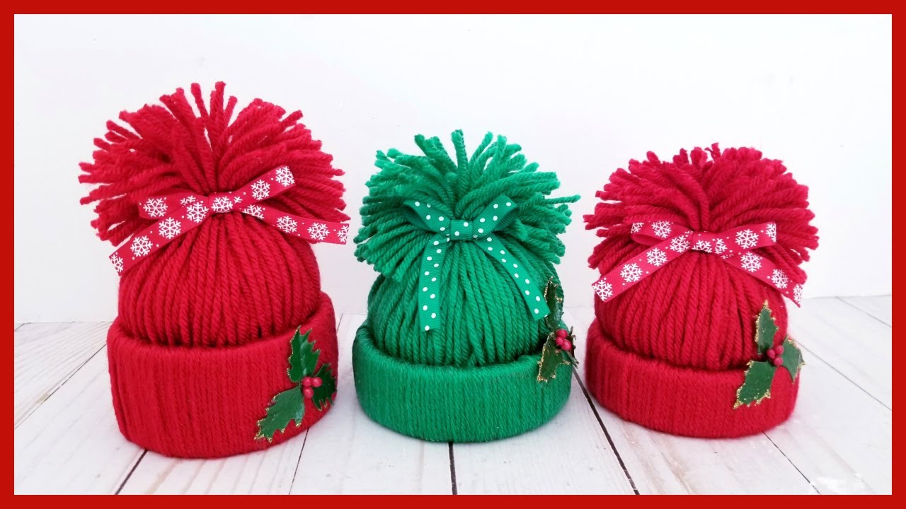 Christmas Hat Decor Ideas | Christmas Crafts | Decoração De Natal ...