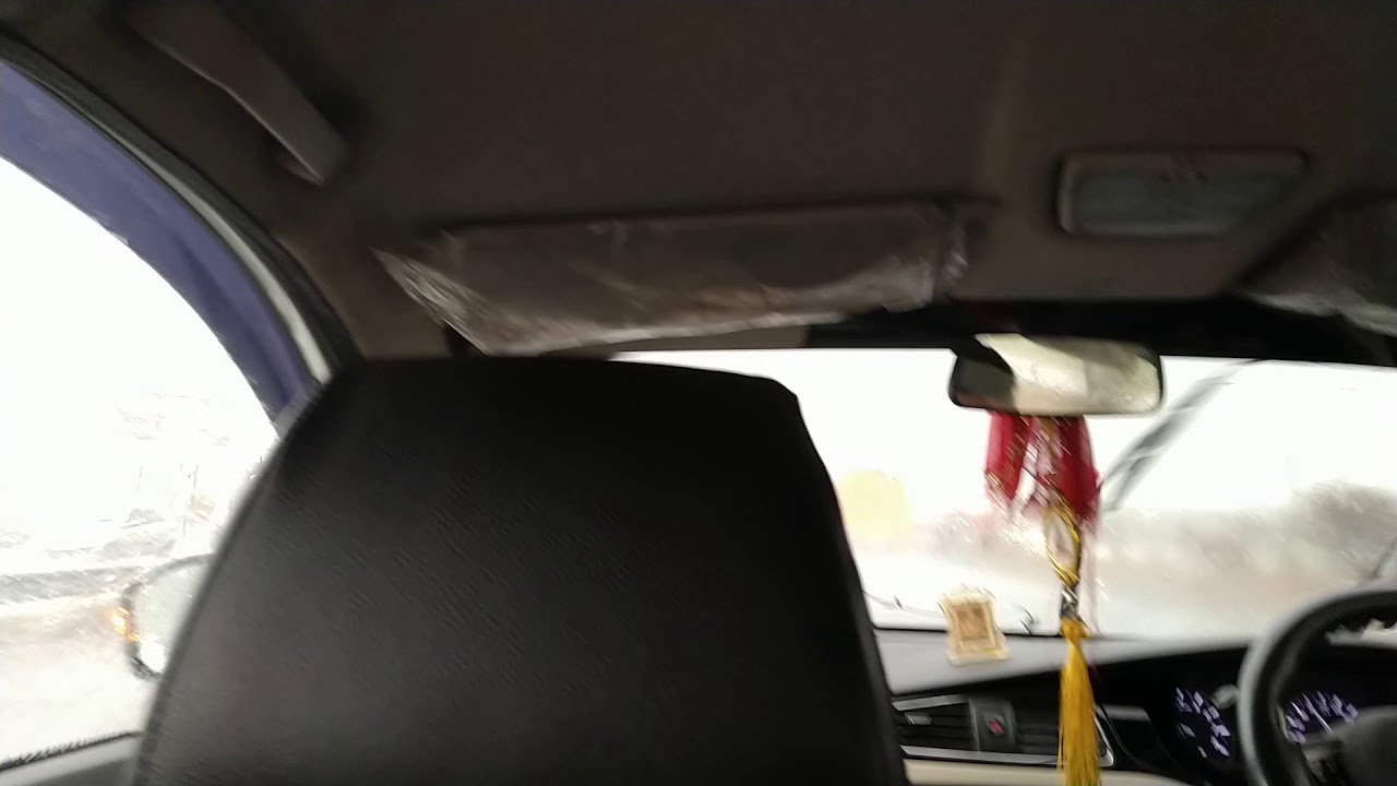 Ice stone rain on the way to Delhi fantastic Experience - YouTube