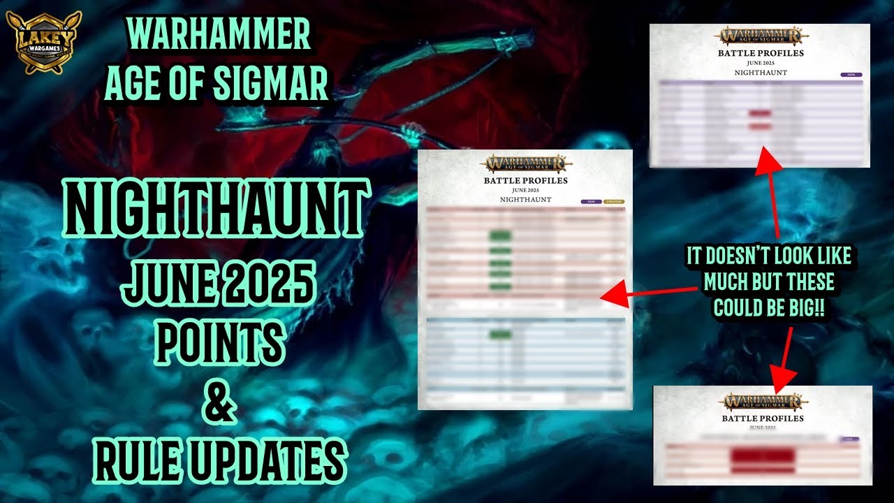 Warhammer Age Of Sigmar - Nighthaunt 4th Edition: June 2025 Points ...