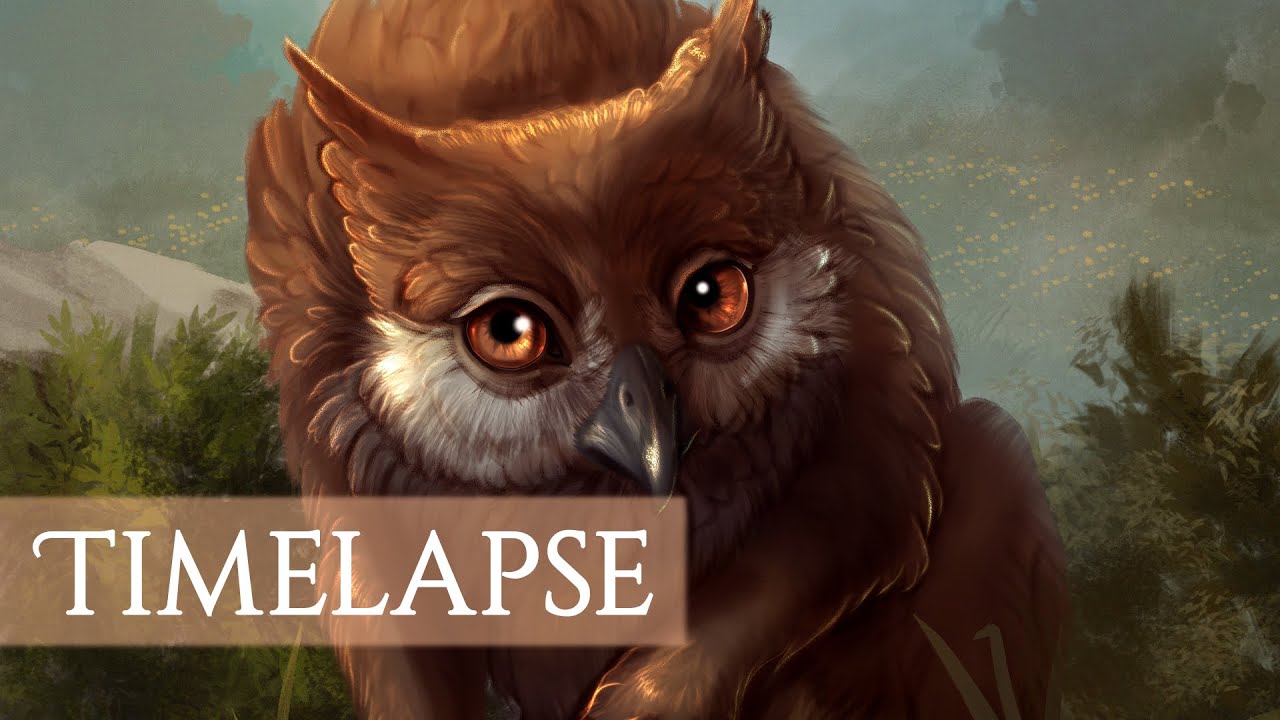 Owlbear timelapse drawing - YouTube